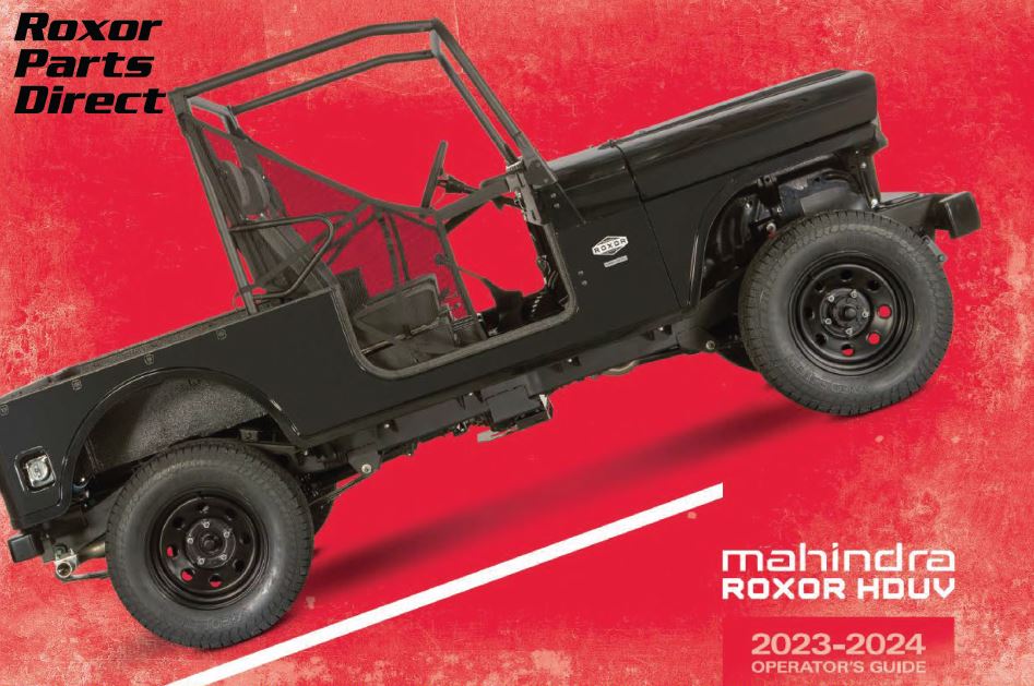 Mahindra Roxor Operator's Guides | Roxor Parts Direct